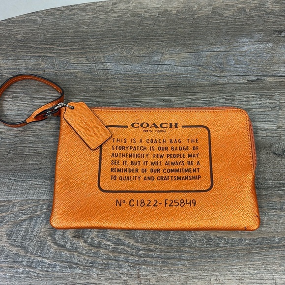 Coach | Bags | Coach Coated Canvas Storypatch Pouch F25849 | Poshmark